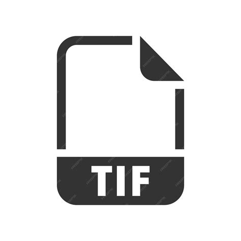 Premium Vector Tif File Format Icon
