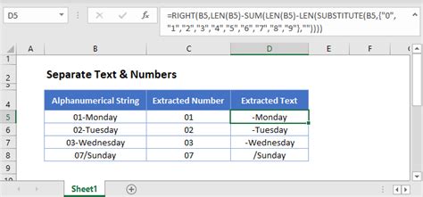 Split Numbers And Text In Excel Using Formula Design Talk