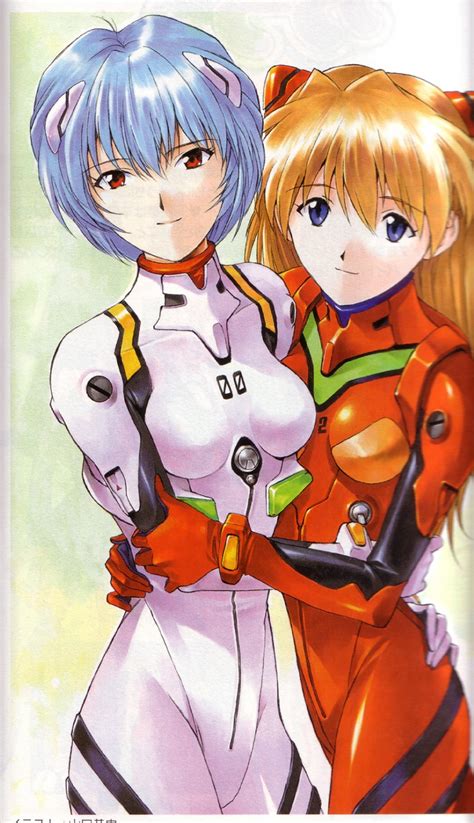 Souryuu Asuka Langley And Ayanami Rei Neon Genesis Evangelion Drawn By Yamaguchi Yasushi