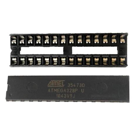 Atmega328 Mcu 16mhz Crystal 22pf Capacitors Ic Socket Kit Phipps Electronics