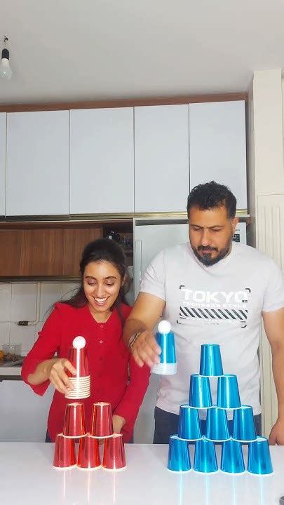 چالش و بازی با لیوان😉shorts Youtube