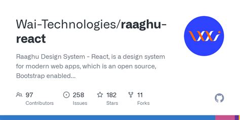 Github Wai Technologiesraaghu React Raaghu Design System React