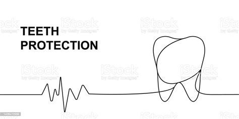 심장 맥박이있는 인간의 치아 한 줄 연속 그리기 인간 장기 연속 한 줄 그림 벡터 미니멀리스트 선형 일러스트레이션 이빨에 대한 스톡 벡터 아트 및 기타 이미지 Istock