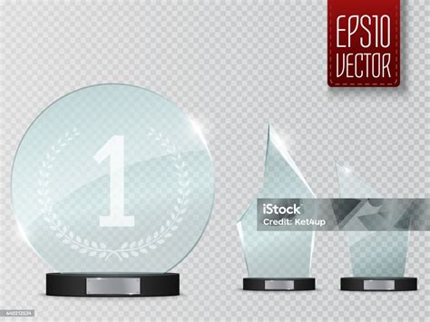 유리 트로피 상 투명 한 배경에 격리 된 벡터 그림 1위에 대한 스톡 벡터 아트 및 기타 이미지 1위 Championship 강단 Istock