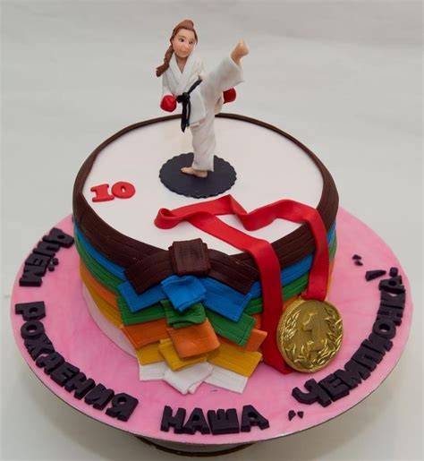 Торт Каратистке Чемпионке Торты на день рождения мальчика Спортивные торты Торт