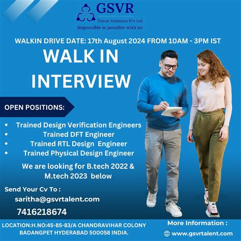 Walkindrive Hiring Vlsi Asic Fpga Designengineer