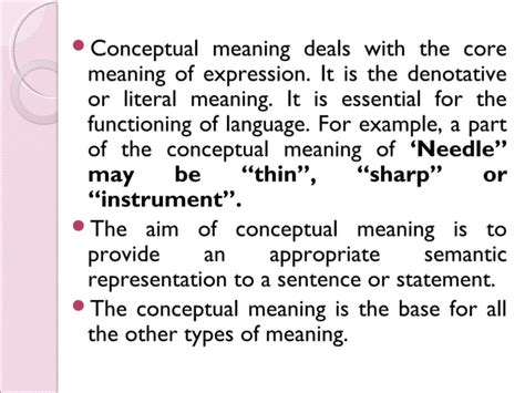 semantics seven types of meaning ppt