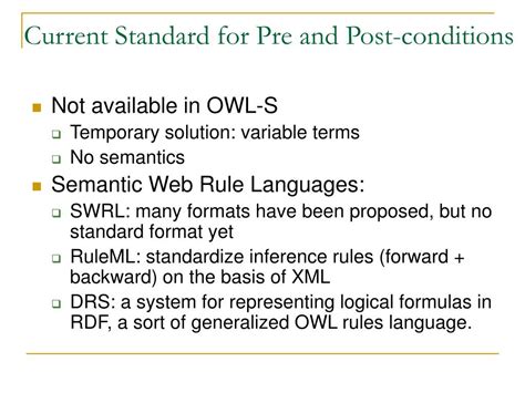 Ppt Discovering Semantic Relations Between Web Services Using Their Pre And Post Conditions