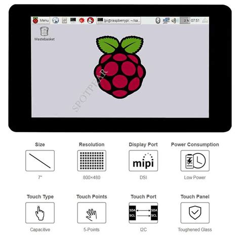 Raspberry Pi Inch DSI LCD Display MIPI IPS X Capacitive TouchScreen