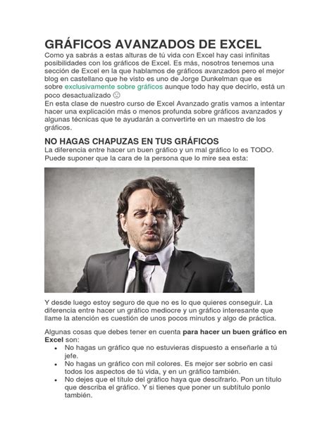 Gráficos Avanzados De Excel Pdf