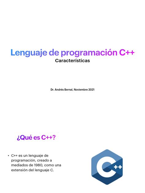 lenguaje de programación c características pdf c lenguaje