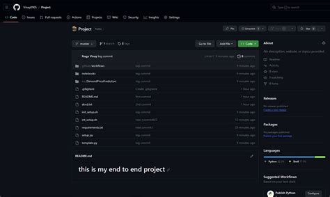 GitHub Vinay0905 Project