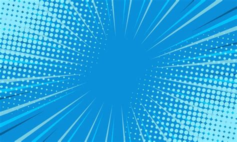 Premium Vector Comic Cartoon Blue Background Design