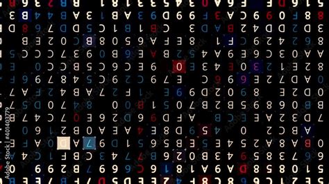 Abstract 3d Futuristic Digital Data Code Appear On Black Background