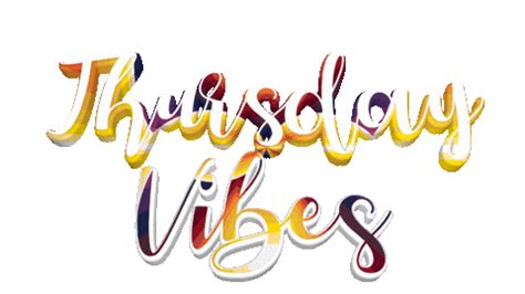 Thursday Vibes Sticker By Opticalartinc Find And Share On Giphy