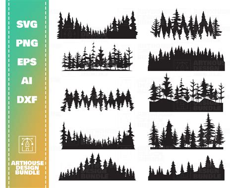 Forest Svg Bundle Trees Silhouette Svg Forest Clipart Etsy My XXX Hot Girl