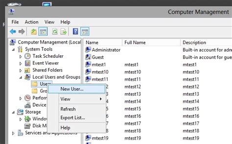 How To Add A New User Account Server 2012