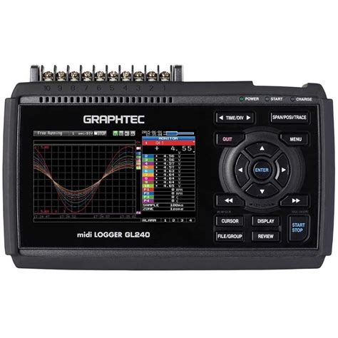 Graphtec Midi Logger Gl240 Data Logger 10 Canali Per Tensioni Temperature Tc E Umidità