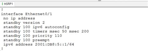 How To Configure HSRP For IPv6 On Cisco Networks Interface Technical