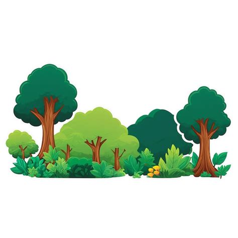 Premium PSD A Drawing Of A Forest With Trees And Grass