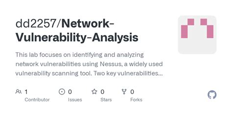 Github Dd2257network Vulnerability Analysis This Lab Focuses On Identifying And Analyzing