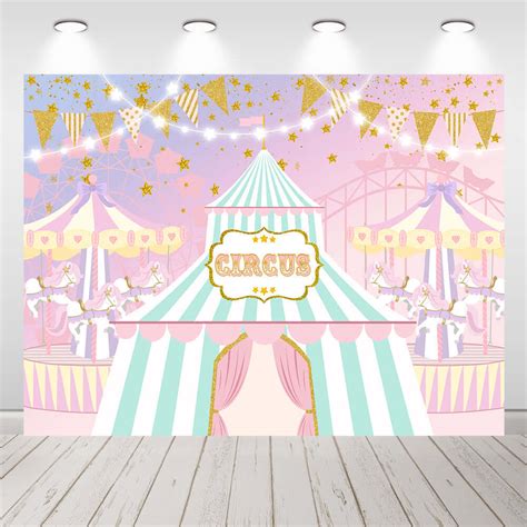 Pink Circus Backdrop