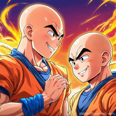 Goku And Krillin Stable Diffusion Online