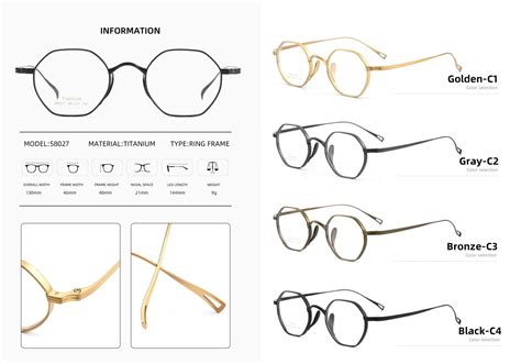 High Quality Factory Direct Sales High Quality Pure Titanium Glasses Small Frame Myopia Retro