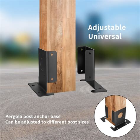 354 Inch Fence Post Brackets Anchors Fence Post Support Bolt Down