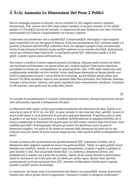 La Sindrome Del Pene Piccolo Pdf