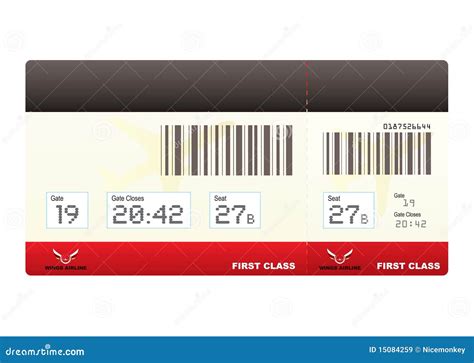First Class Plane Ticket Stock Illustrations 396 First Class Plane