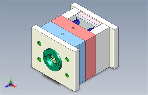积木塑料模具设计【三维】一模四腔 Ug Nx 9 模型图纸下载 懒石网