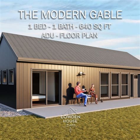 The Modern Gable Adu Floor Plan Open Plan Design Accessory