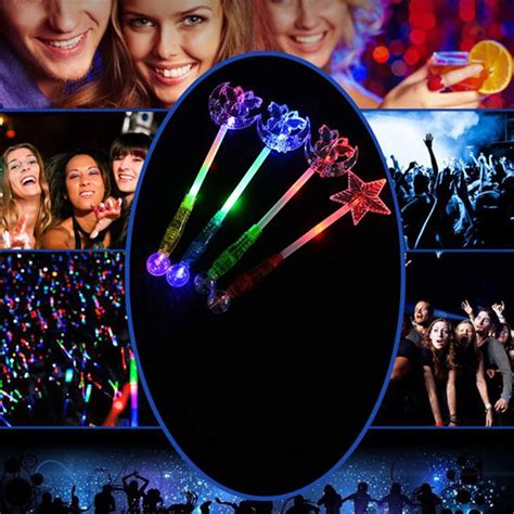 Glow Party Supplies Halloween Glow Light Flashing Sticks Led Party Led Toys Gadget Party Wedding