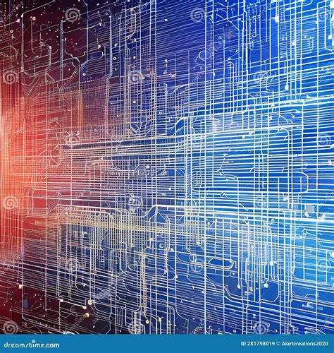 A Futuristic Digital Texture With Intricate Circuit Board Patterns And Glowing Circuit Traces