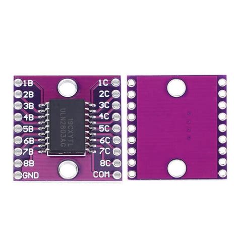 Module De Réseaux De Transistors Darlington Sonew Uln2803a Violet Pack Cdiscount Bricolage
