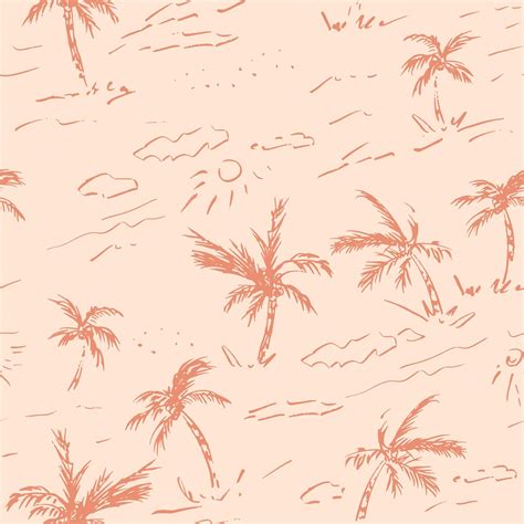 Premium Vector Summer Palms Decorative Vector Seamless Pattern Repeating Background Tileable