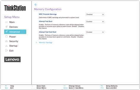Memory Configuration Lenovo CDRT Docs Site