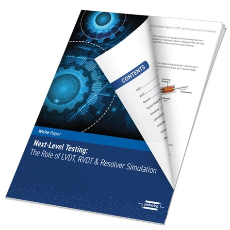 Next Level Testing The Role Of Lvdt Rvdt And Resolver Simulation
