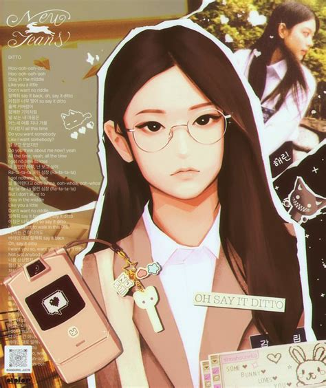 Haerin Ditto Kpop Drawings Fan Art Human Anatomy Art