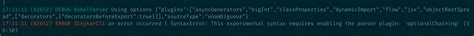Error On Stryker Run Missingplugin Optionalchaining · Issue