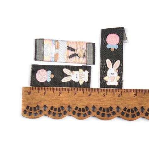 Badu Bg 50 бр Етикети с карикатура на зайче морков за детска чанта дрехи аксесоари за шиене