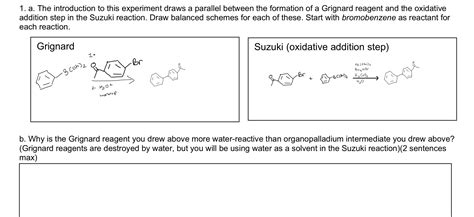 Solved 1 A The Introduction To This Experiment Draws A Parallel