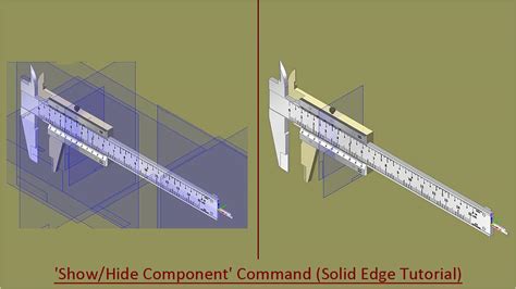 3d Solid Modelling Videos Showhide Component Command Solid Edge St9