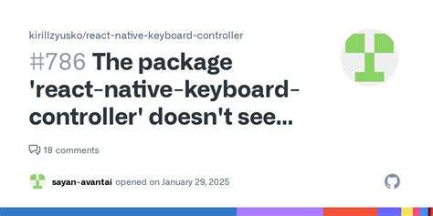 The Package React Native Keyboard Controller Doesnt Seem To Be