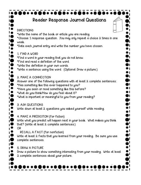 14 Free Reading Response Worksheet Templates Word Pdf