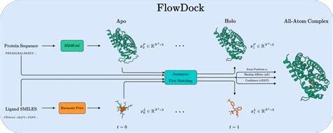 논문 리뷰 Flowdock Geometric Flow Matching For Generative Protein Ligand