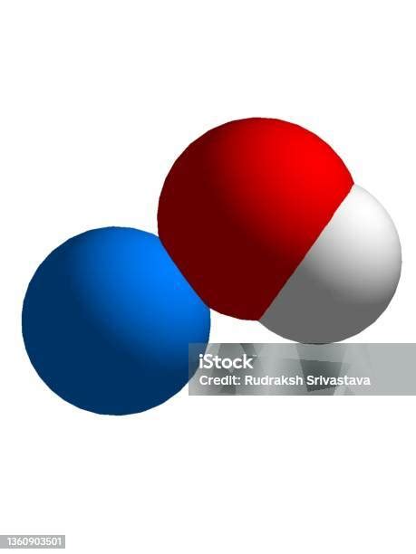 백색 배경 화학 원자 분자에 고립 된 분자 구조를 채우는 가성 소다 또는 수산화 나트륨 3d 공간 0명에 대한 스톡 사진 및 기타 이미지 Istock