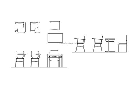 Classroom Chairs Autocad Block Free Cad Floor Plans