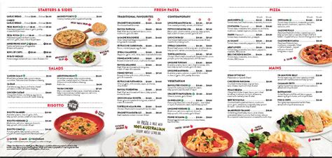 Pasta Bar Veneto Menu